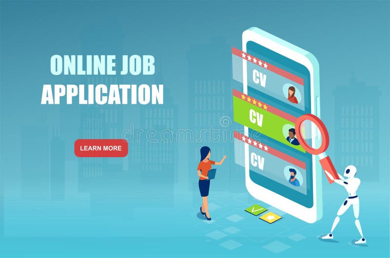 Vector of Automated Online Job Application and Best Candidate ...