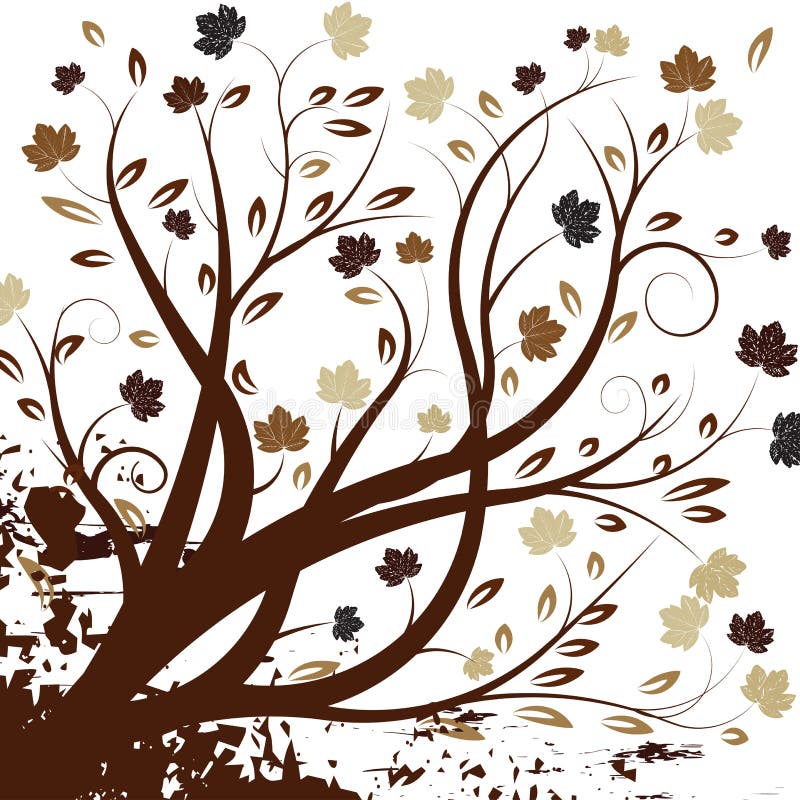 Autumn Vector Floral Design Stock Vector - Illustration of decoration ...
