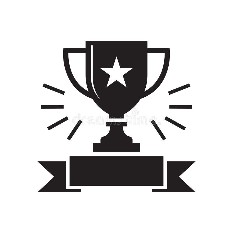 Vector Award Silhouette for Winner Icon. Trophy Silhouette Icon Symbol ...