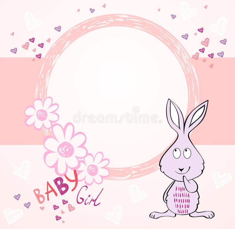 Vector Baby Frame stock vector. Illustration of pink - 84642724