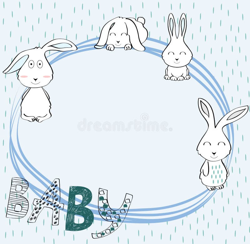 Vector Baby Frame stock vector. Illustration of greeting - 85746753
