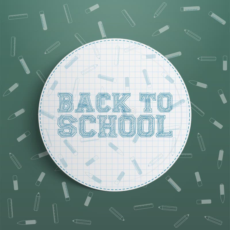 Vector Back To School Circle Design Element Stock Vector - Illustration ...