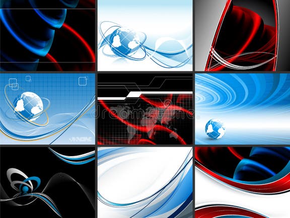 Vector backdrops set stock vector. Illustration of world - 20549840