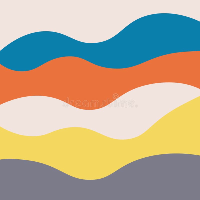 Abstract Wave Background Layout Colorful Vector Illustration Stock ...