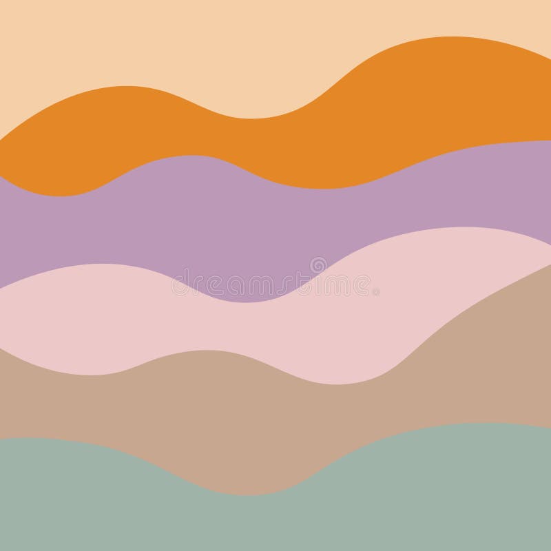 Abstract Wave Background Layout Colorful Vector Illustration Stock ...