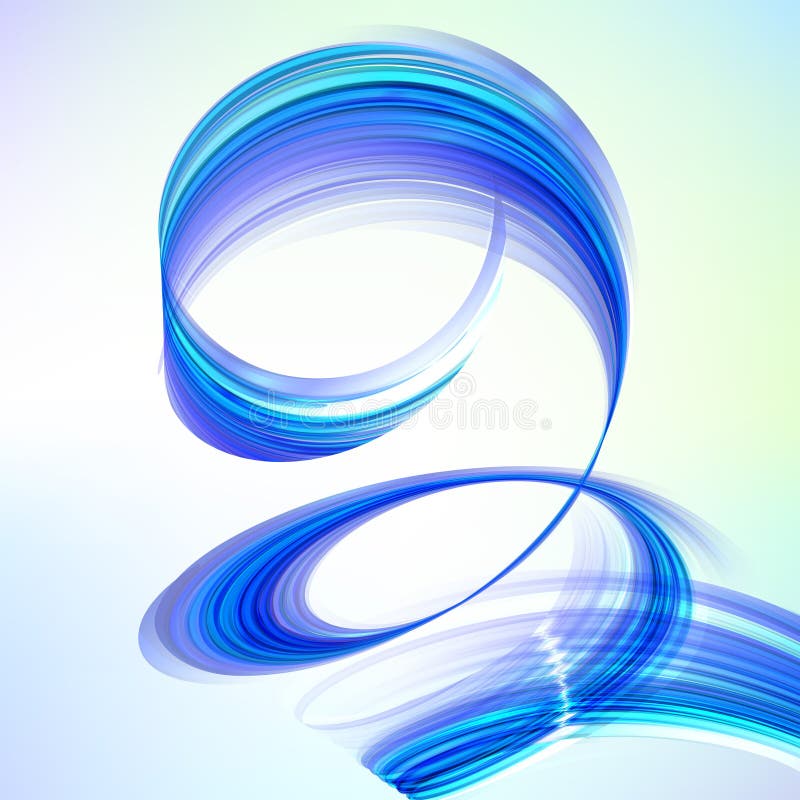 Vector Background. Abstract Blue Swirl. Stock Vector - Illustration of ...