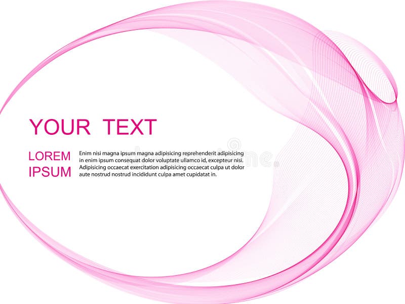 Abstract the Circle of Soft Pink Waves. Stock Vector - Illustration of ...