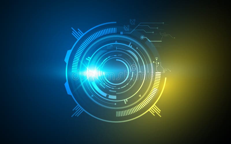 Circular Abstract Technology Background. Stock Vector - Illustration of ... Circular Abstract Technology Background. Stock Vector - Illustration of ...