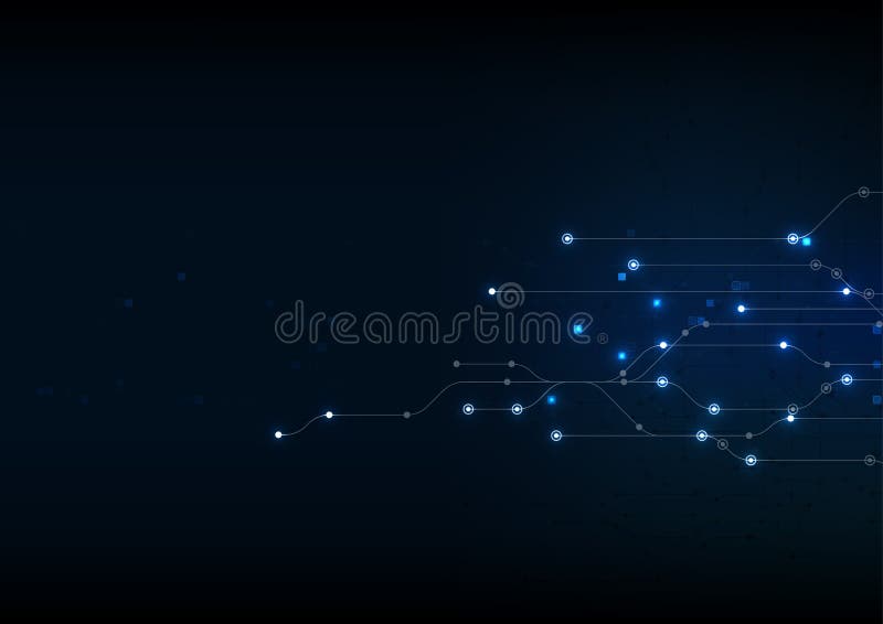 Vector Background Abstract Technology Communication Data Science Stock Vector - Illustration of ...