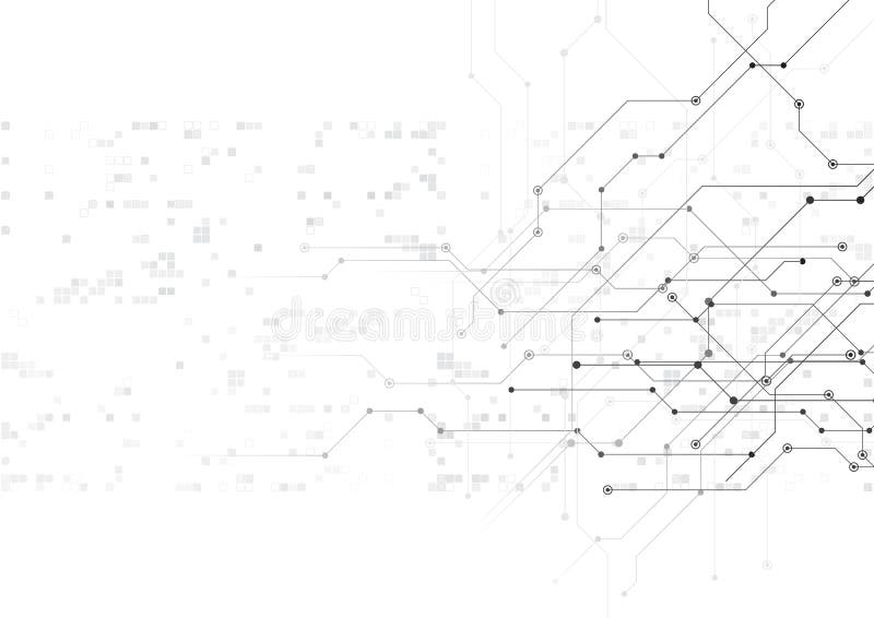 Vector Background Abstract Technology Communication Data Science Stock Vector Illustration Of
