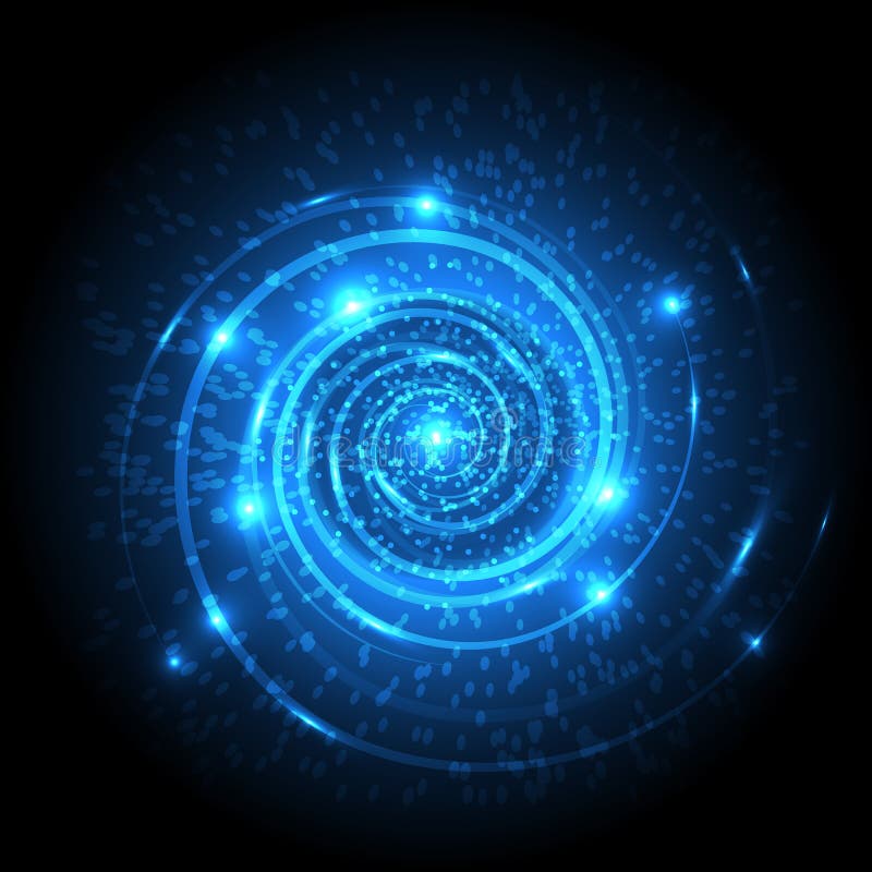 Vector Background Abstract Technology Communication Spiral Stock Vector ...