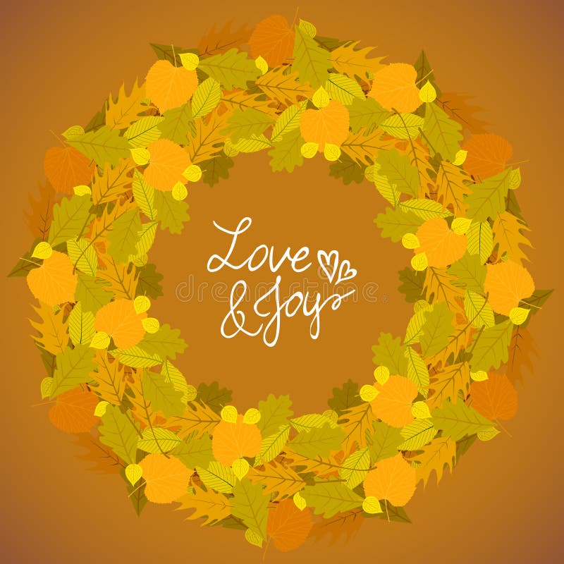 Vector Background with Autumn Decor Stock Vector - Illustration of ...
