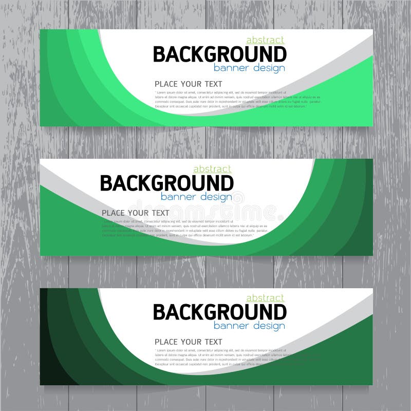 Vector Background Banner Collection Horizontal Business Set Tem Stock ...