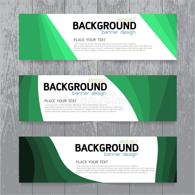 Vector Background Banner Collection Horizontal Business Set Tem Stock ...
