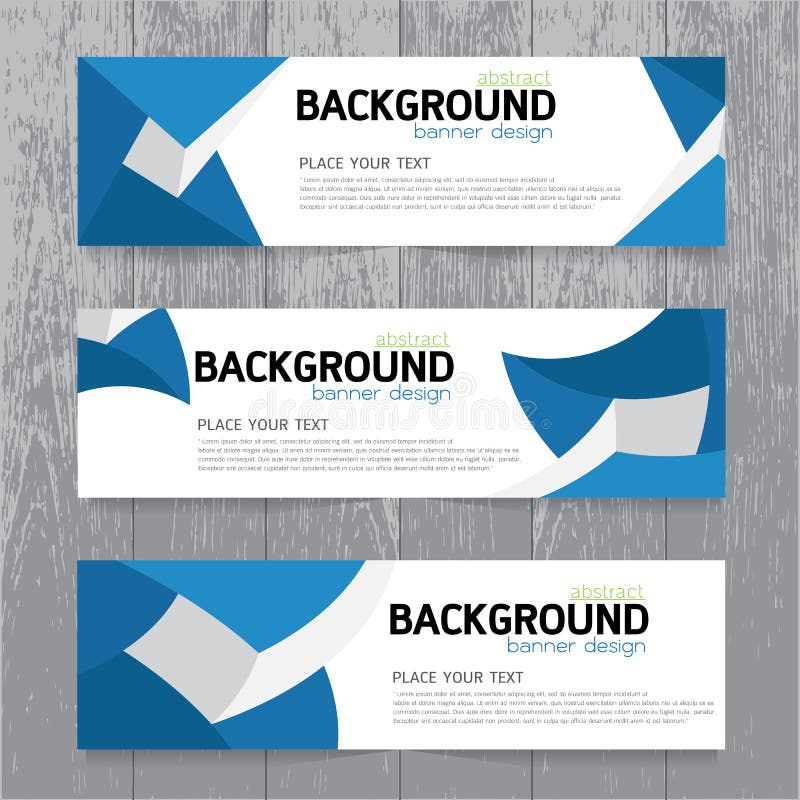 Vector Background Banner Collection Horizontal Business Set Tem Stock ...