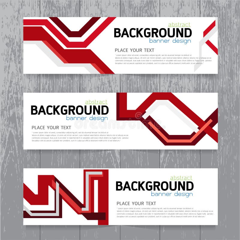 Vector Background Banner Collection Horizontal Business Set Tem Stock ...