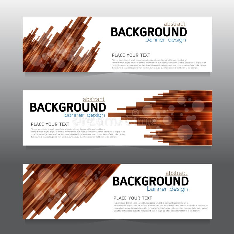 Vector Background Banner Collection Horizontal Business Set Tem Stock ...