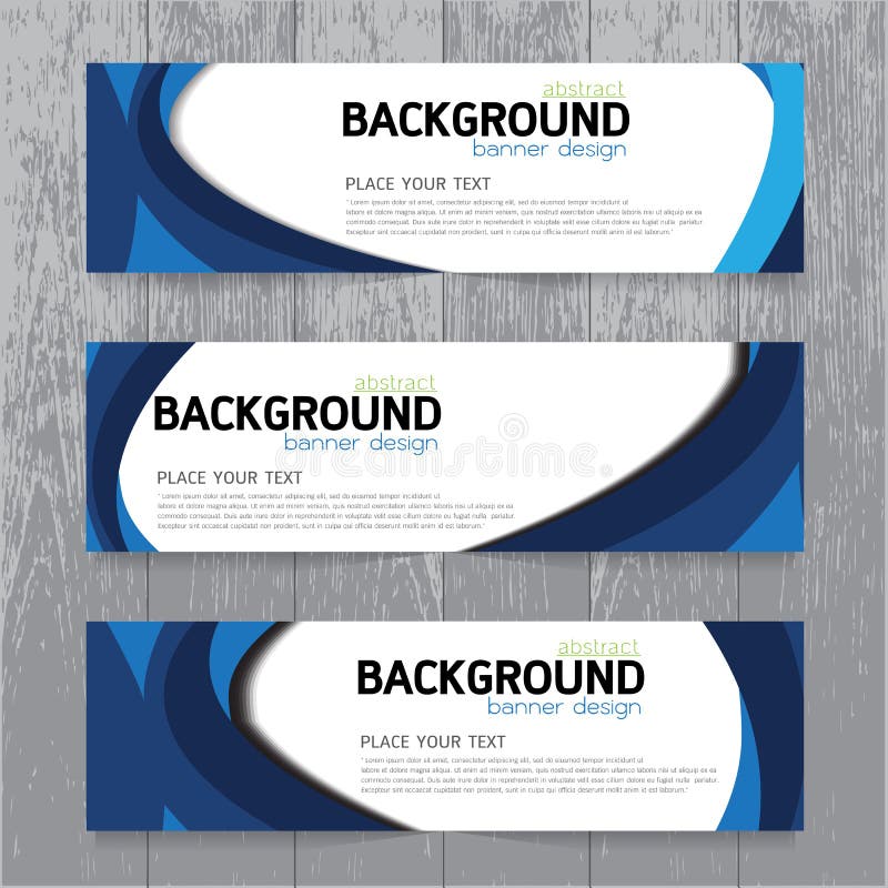 Vector Background Banner Collection Horizontal Business Set Tem Stock ...