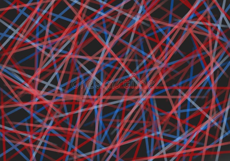 Vector Background, Black, Alternating Pattern of Red and Blue Lines ...