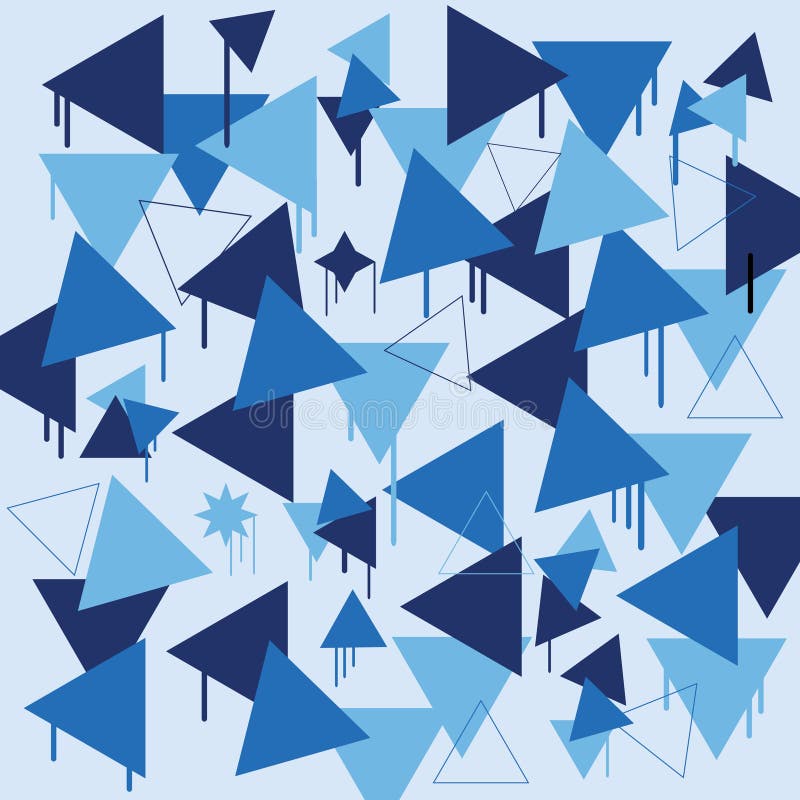 Vector Background of Blue Geometric Triangle Camouflage Stock Vector ...