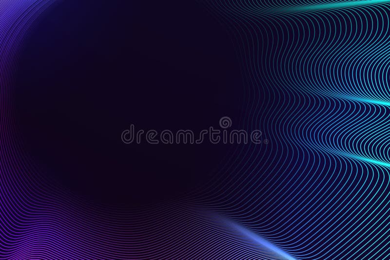 Vector Background with Blue and Violet Neon Waves Stock Vector ...