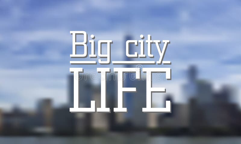 Vector Background. Blurred Defocused Big City Life Stock Vector ...