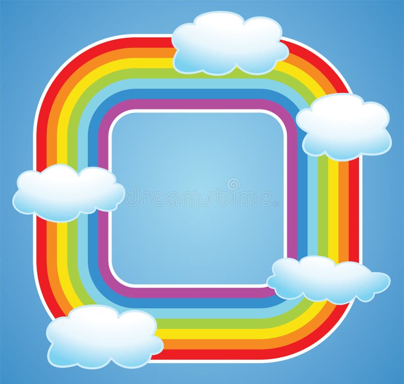 Sky Rainbow Cartoon Border Stock Illustrations – 647 Sky Rainbow ...