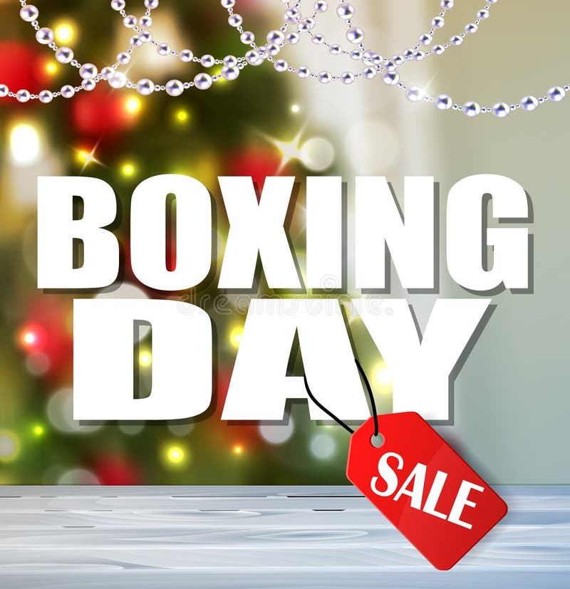 Vector Background for Boxing Day Stock Vector - Illustration of ...