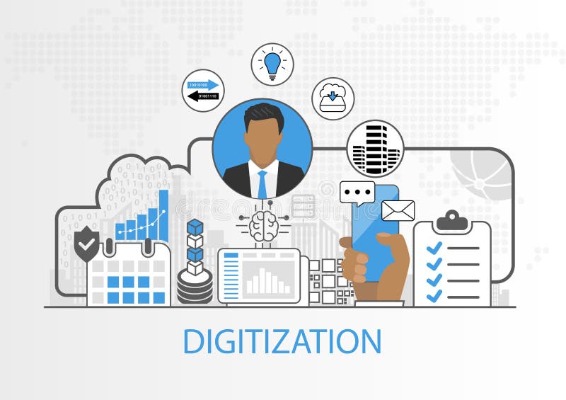 Digital Transformation Symbols Stock Illustrations – 229 Digital ...