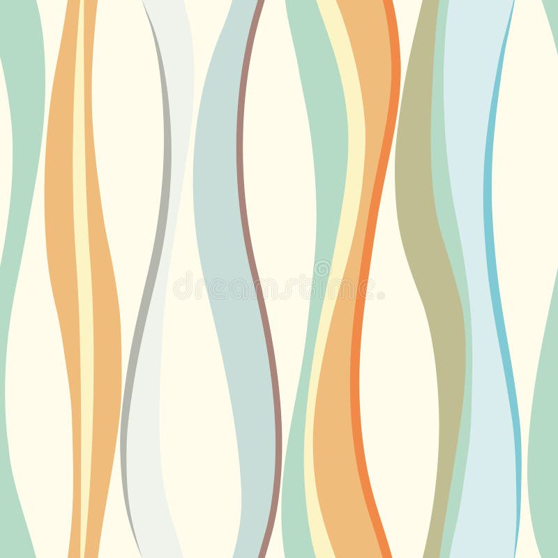 Beautiful Swirl Seamless Pattern. Stock Illustration - Illustration of ...