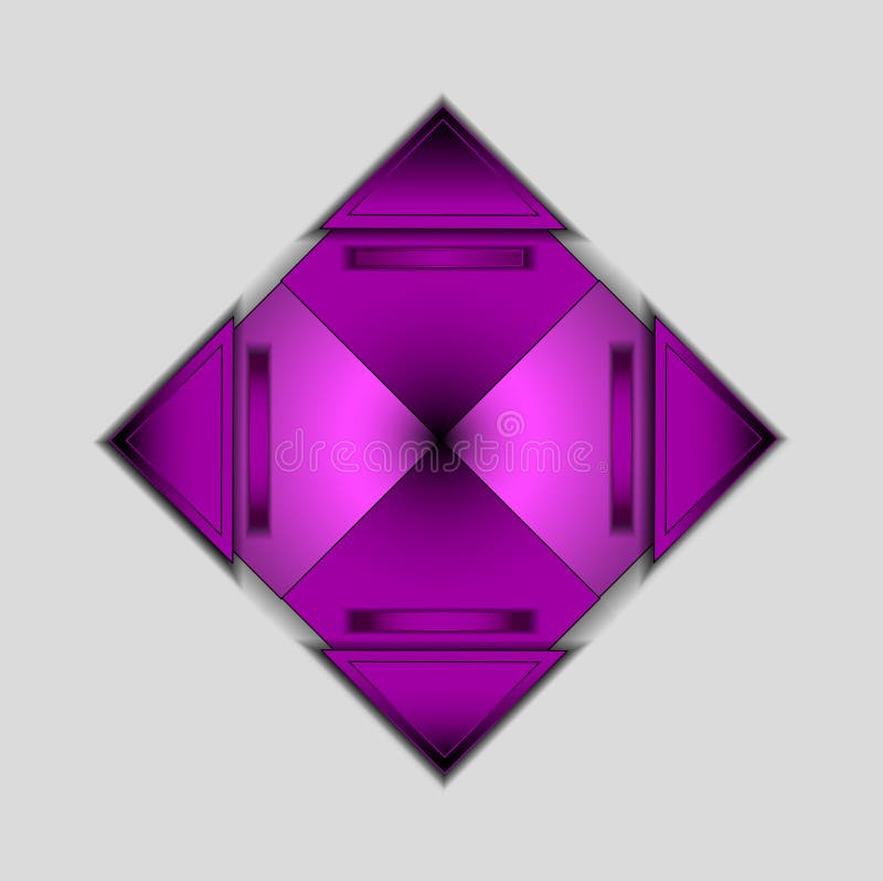 Vector Background with Colored Purple Triangle Stock Vector ...