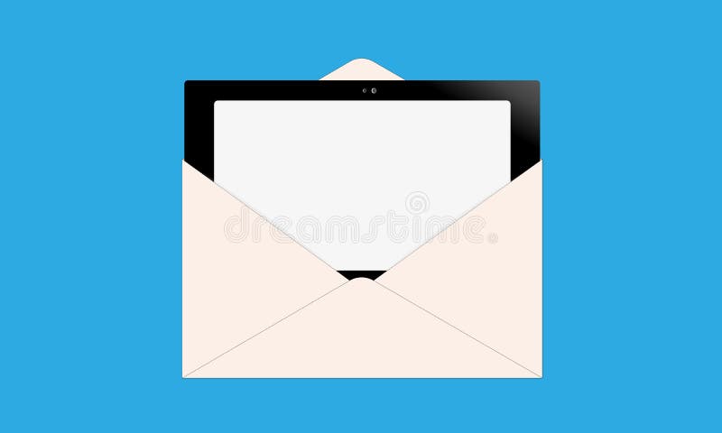 Vector Background Computer Message Stock Vector - Illustration of ...