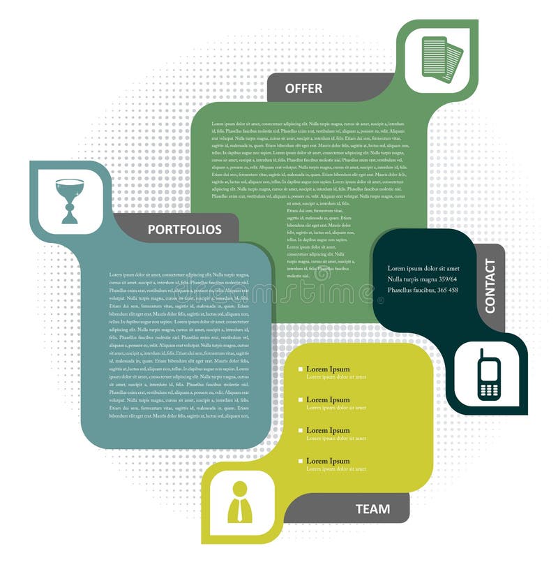 Vector Background Concept for Brochure or Website Stock Vector ...