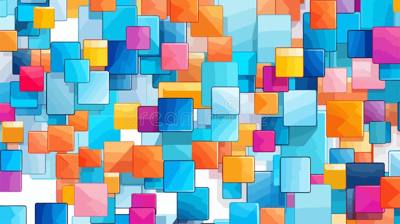 Vector Background Consisting of Squares Stock Vector - Illustration of ...