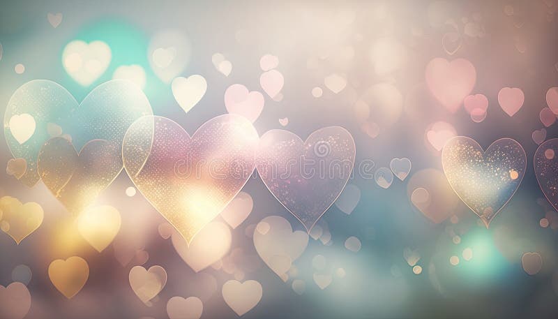 Vector Background Defocused Light in Heart Shape, No Size Limit ...