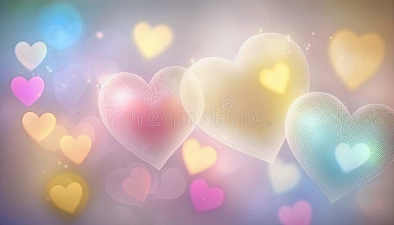 Vector Background Defocused Light in Heart Shape, No Size Limit ...