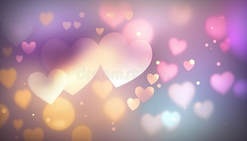 Vector Background Defocused Light in Heart Shape, No Size Limit ...