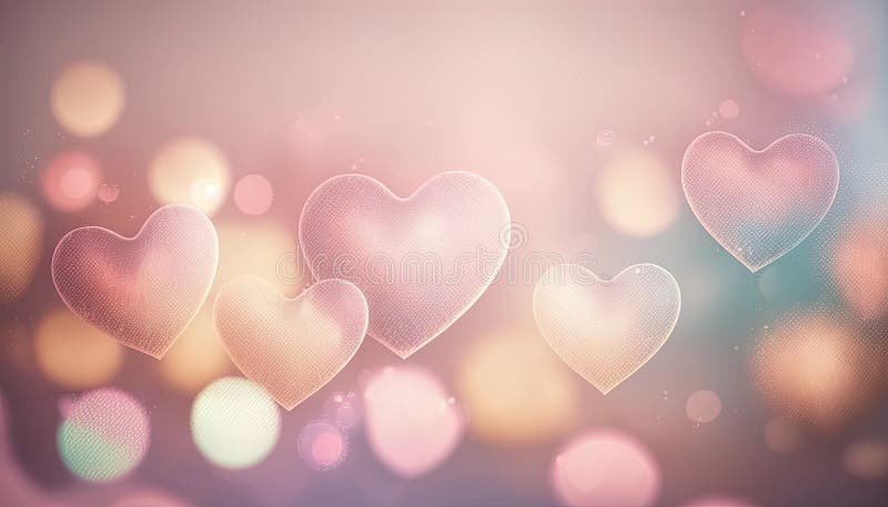 Vector Background Defocused Light in Heart Shape, No Size Limit ...
