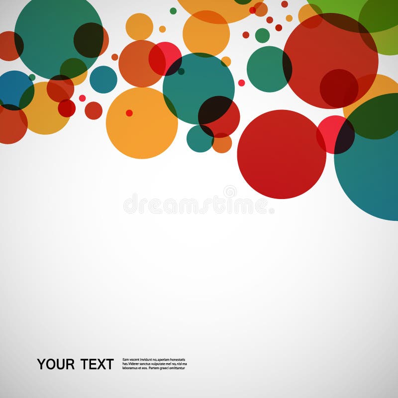 Vector Background Design of Large Colored Balls Stock Vector ...