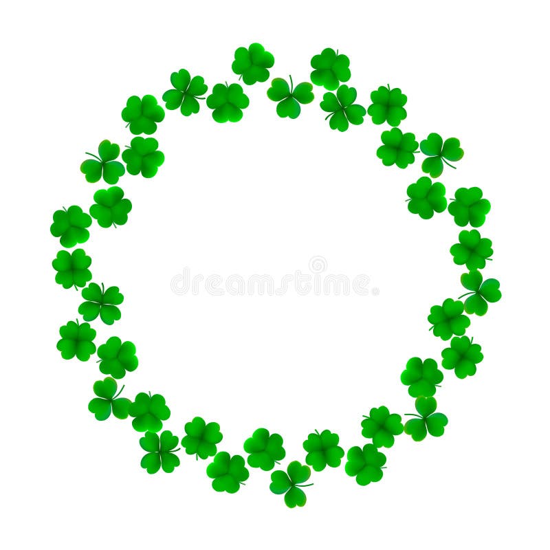 Shamrocks - Four and Three Leaf Stock Vector - Illustration of luck ...