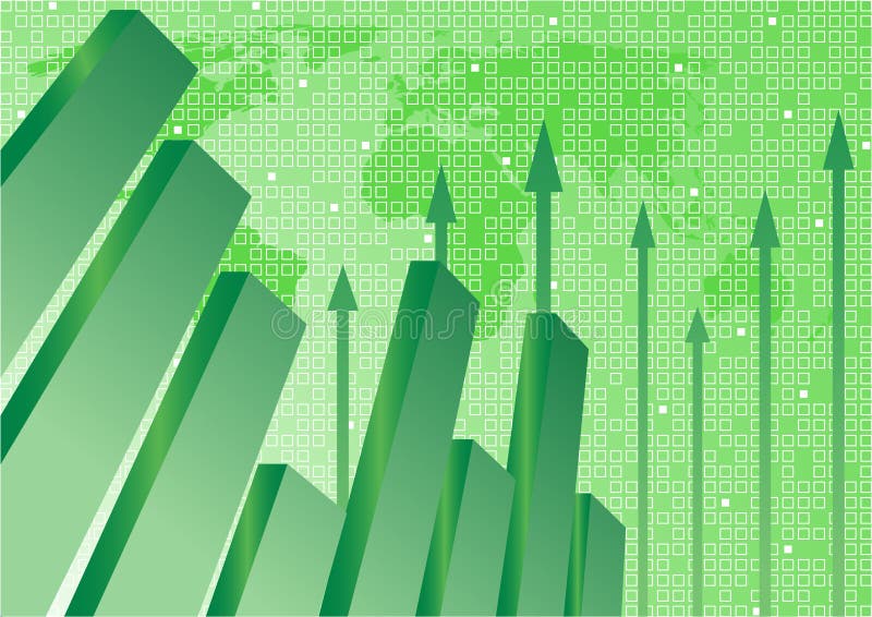 Vector Background with Diagram in Green Color Stock Vector ...