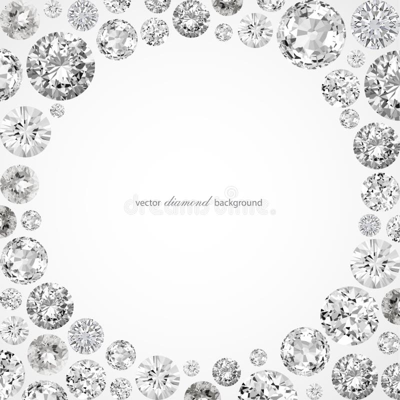 Vector Background with Diamonds Stock Vector - Illustration of diamond ...
