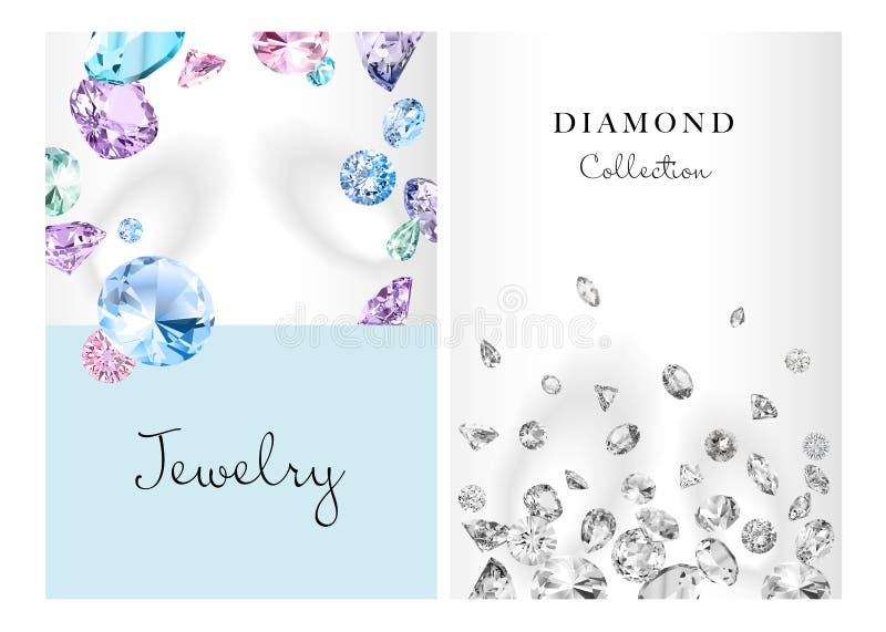 Vector Background with Diamonds Stock Vector - Illustration of geometry ...