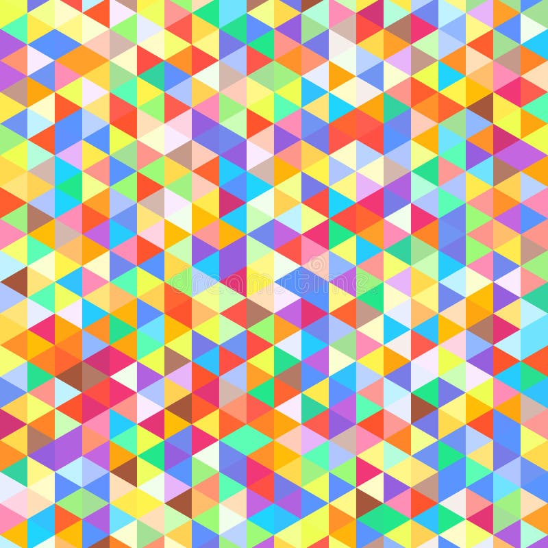 Vector Background of Different Color Triangles Stock Vector ...
