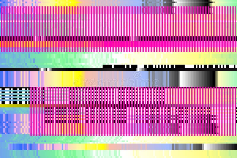Glitch Techno Background. Data Distortion Effect. Distorted Code with ...