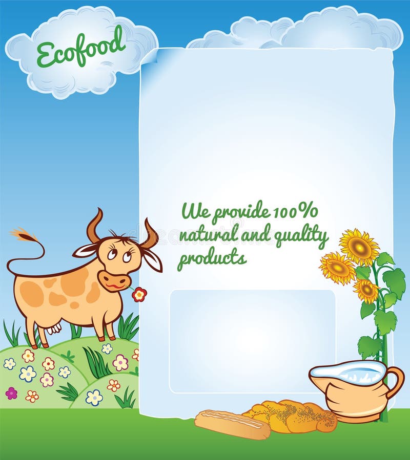 Vector Background for Ecology Food Stock Illustration - Illustration of ...