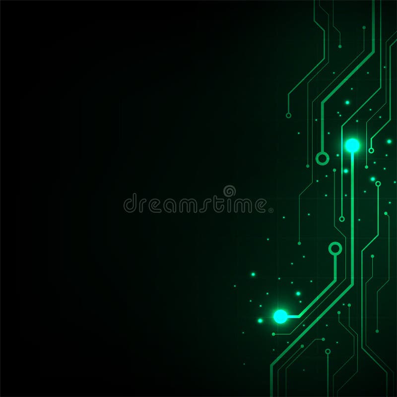 Vector Background Electronic Circuits Design. Stock Vector ...
