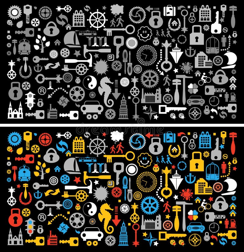 Icon and symbol background stock vector. Illustration of illustrated ...