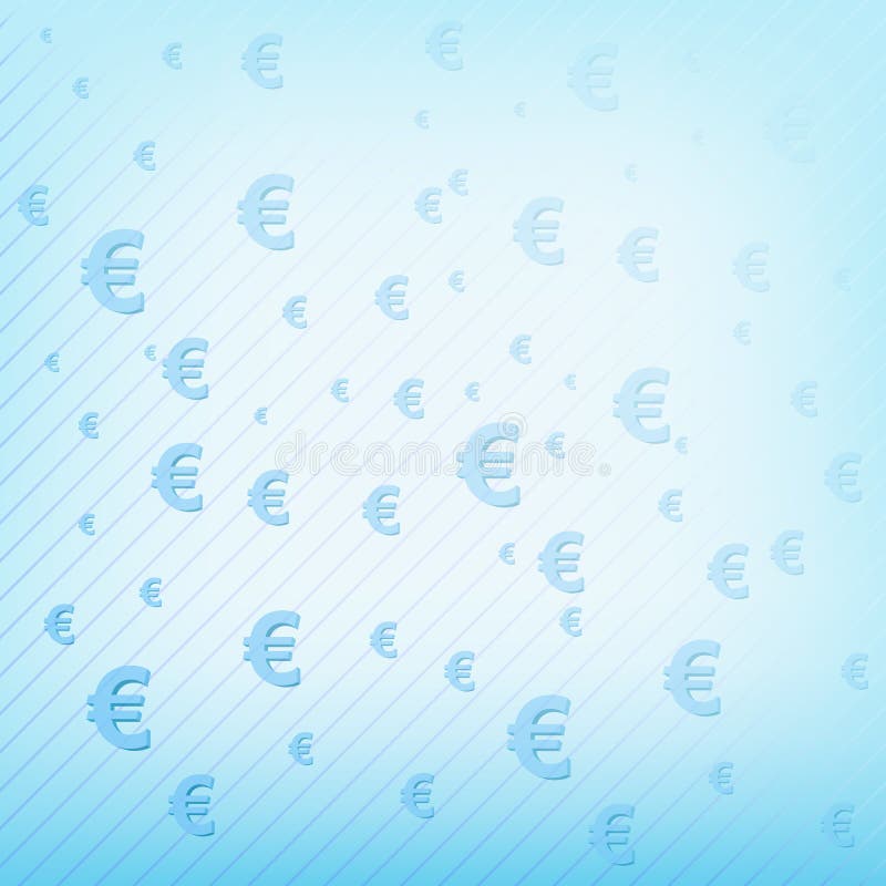 Vector Background with Euro Sign Stock Vector - Illustration of ...
