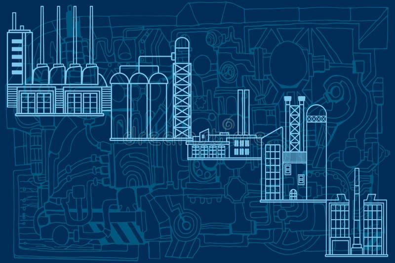 Vector Background Featuring Abstract Industry or Technology Concept ...